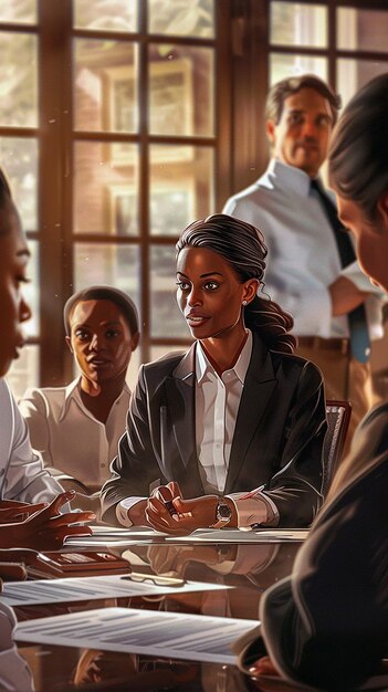 Collaborative Meeting of Minds | Premium AI-generated image Collaborative Meeting of Minds | Premium AI-generated image
