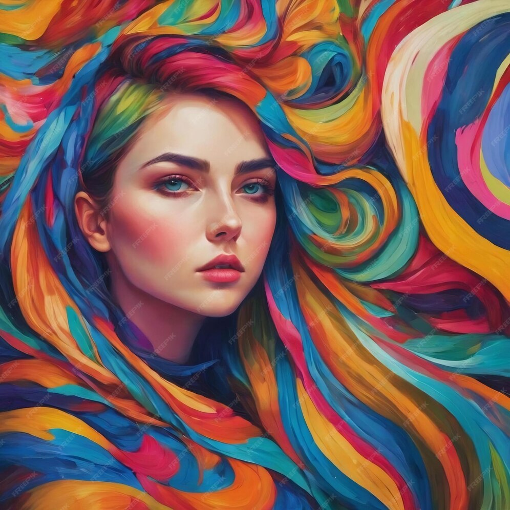 Premium AI Image | A collection of colorful illustrations by person Premium AI Image | A collection of colorful illustrations by person