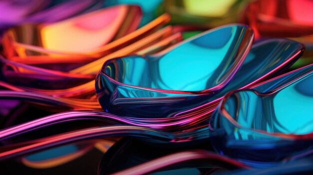 Premium Photo | A collection of colorful spoons ai Premium Photo | A collection of colorful spoons ai