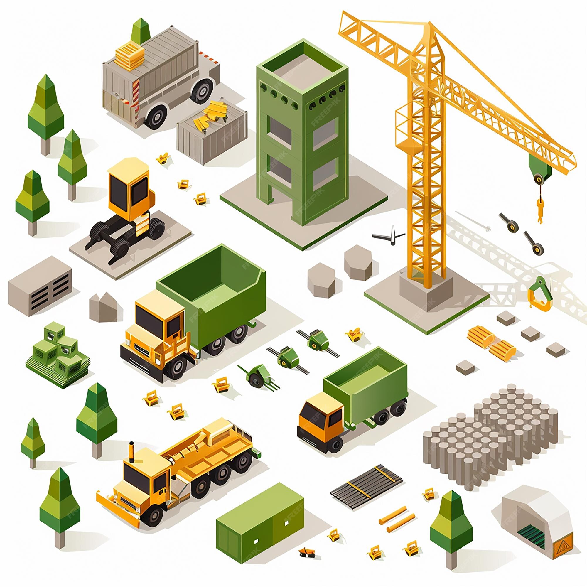 Premium Photo | A collection of different types of construction ... Premium Photo | A collection of different types of construction ...