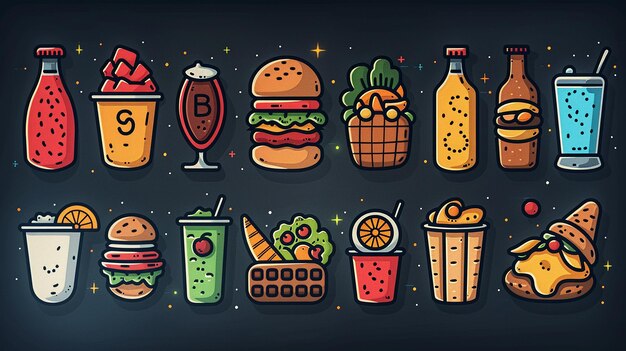 Premium Photo | A collection of different types of food Premium Photo | A collection of different types of food