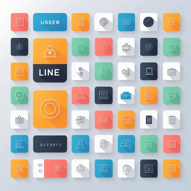 Collection of User Interface Line icons | Premium AI-generated image Collection of User Interface Line icons | Premium AI-generated image