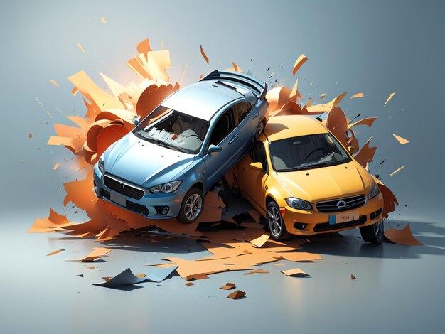 Premium AI Image | Collision Chronicles Concept Illustration of a Car ... Premium AI Image | Collision Chronicles Concept Illustration of a Car ...