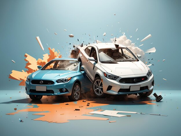 Premium AI Image | Collision Chronicles Concept Illustration of a Car ... Premium AI Image | Collision Chronicles Concept Illustration of a Car ...