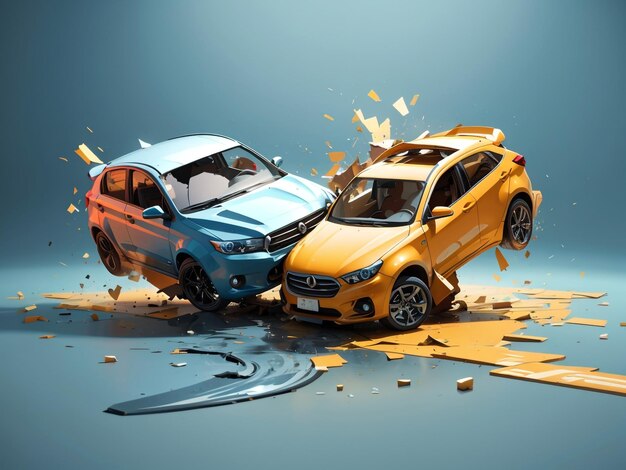 Premium AI Image | Collision Chronicles Concept Illustration of a Car ... Premium AI Image | Collision Chronicles Concept Illustration of a Car ...