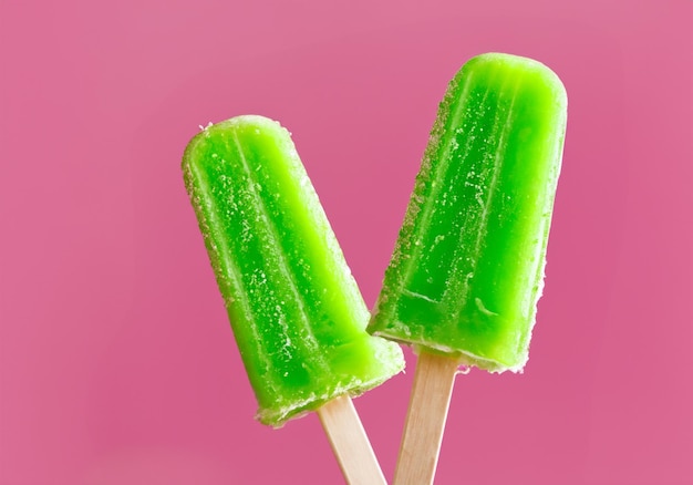 Premium Ai Image Colored Popsicles