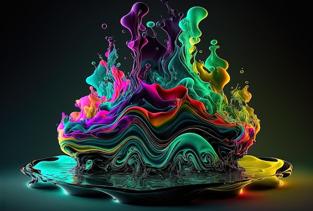 Premium Photo | Colored water dissolves into an abstract shape Premium Photo | Colored water dissolves into an abstract shape
