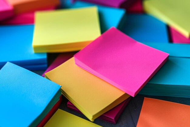 Premium Photo | Colorful Assortment Of Sticky Notes A Vibrant And ... Premium Photo | Colorful Assortment Of Sticky Notes A Vibrant And ...