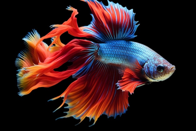 Premium AI Image | Colorful betta fish Premium AI Image | Colorful betta fish