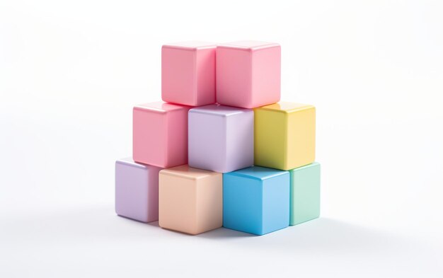 Premium Photo | Colorful Blocks Stack Premium Photo | Colorful Blocks Stack