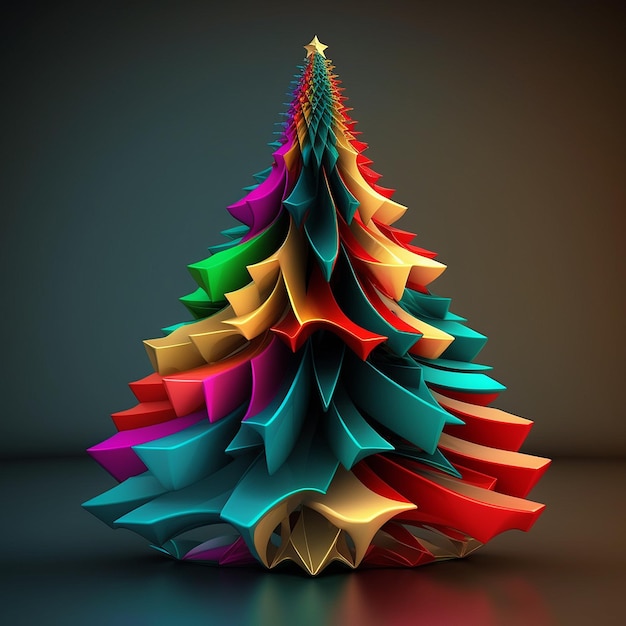 Premium Photo | Colorful christmas tree ideas Premium Photo | Colorful christmas tree ideas