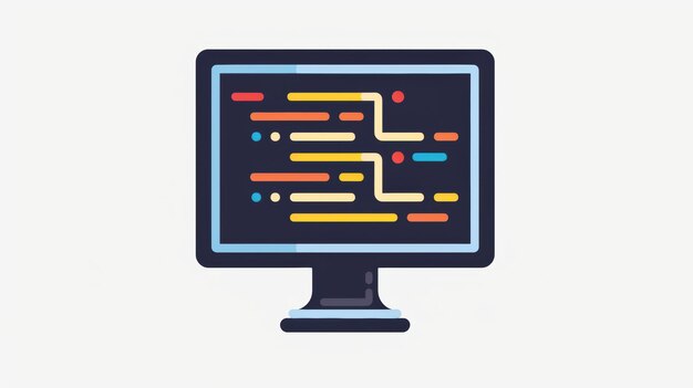 Premium Photo | Colorful code on a computer monitor Premium Photo | Colorful code on a computer monitor