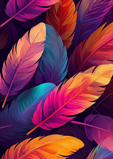 Premium Photo | Colorful feathers carnival background Premium Photo | Colorful feathers carnival background