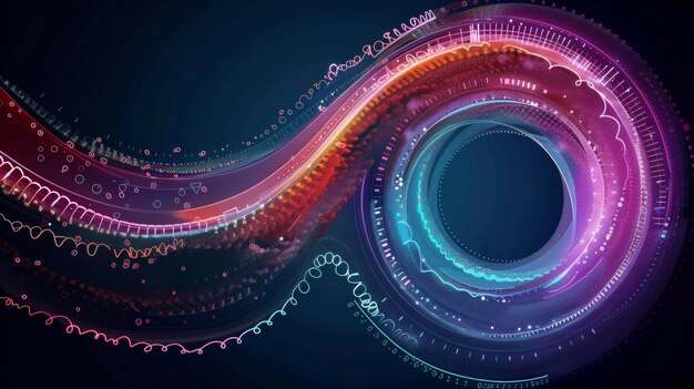 Premium Photo A Colorful Graphical Representation On The Display Of