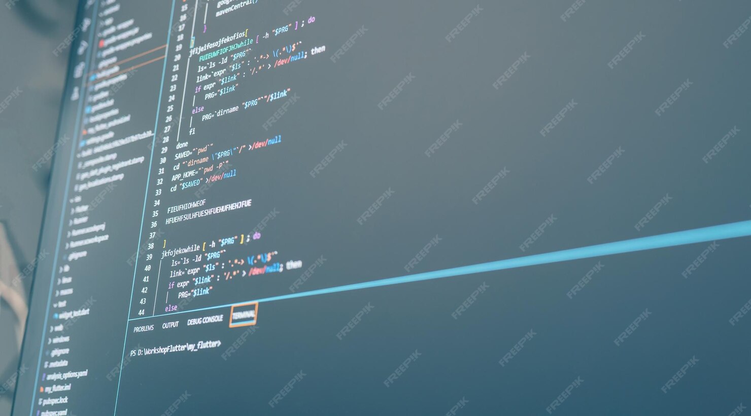 Premium Photo | Colorful programming code on a monitor backend programming software development ...