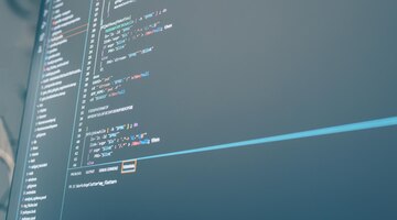 Premium Photo | Colorful programming code on a monitor backend programming software development ...