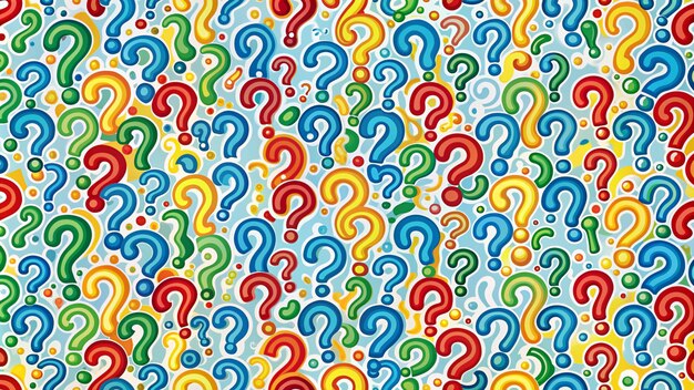 Colorful question marks on a colorful background | Premium AI-generated ... Colorful question marks on a colorful background | Premium AI-generated ...