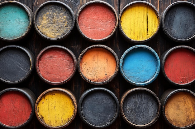 A colorful series of circles created | Premium AI-generated image A colorful series of circles created | Premium AI-generated image