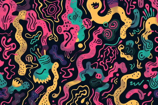 A colorful series of psychedelic patterns | Premium AI-generated image A colorful series of psychedelic patterns | Premium AI-generated image