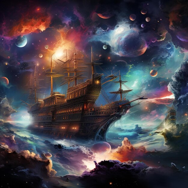 Premium AI Image | Colorful Ships and Submarines Navigating through ... Premium AI Image | Colorful Ships and Submarines Navigating through ...