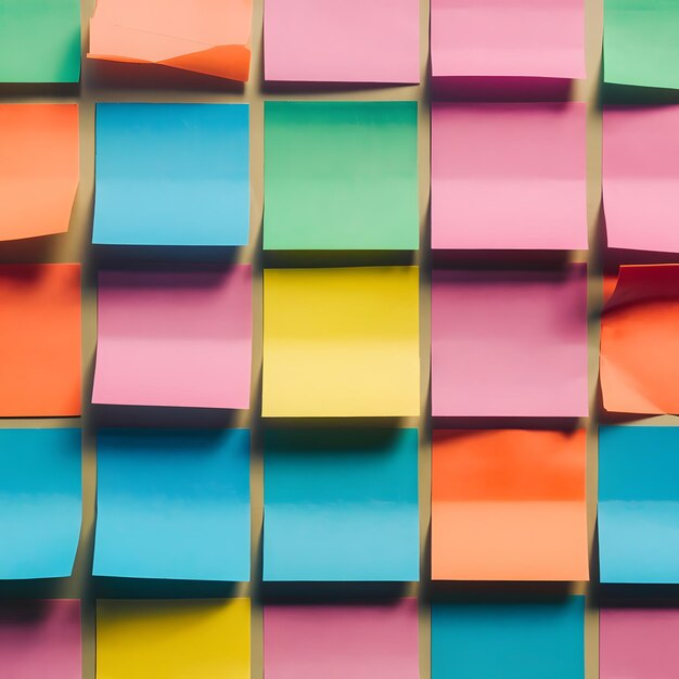 Colorful Sticky Notes | Premium AI-generated image Colorful Sticky Notes | Premium AI-generated image