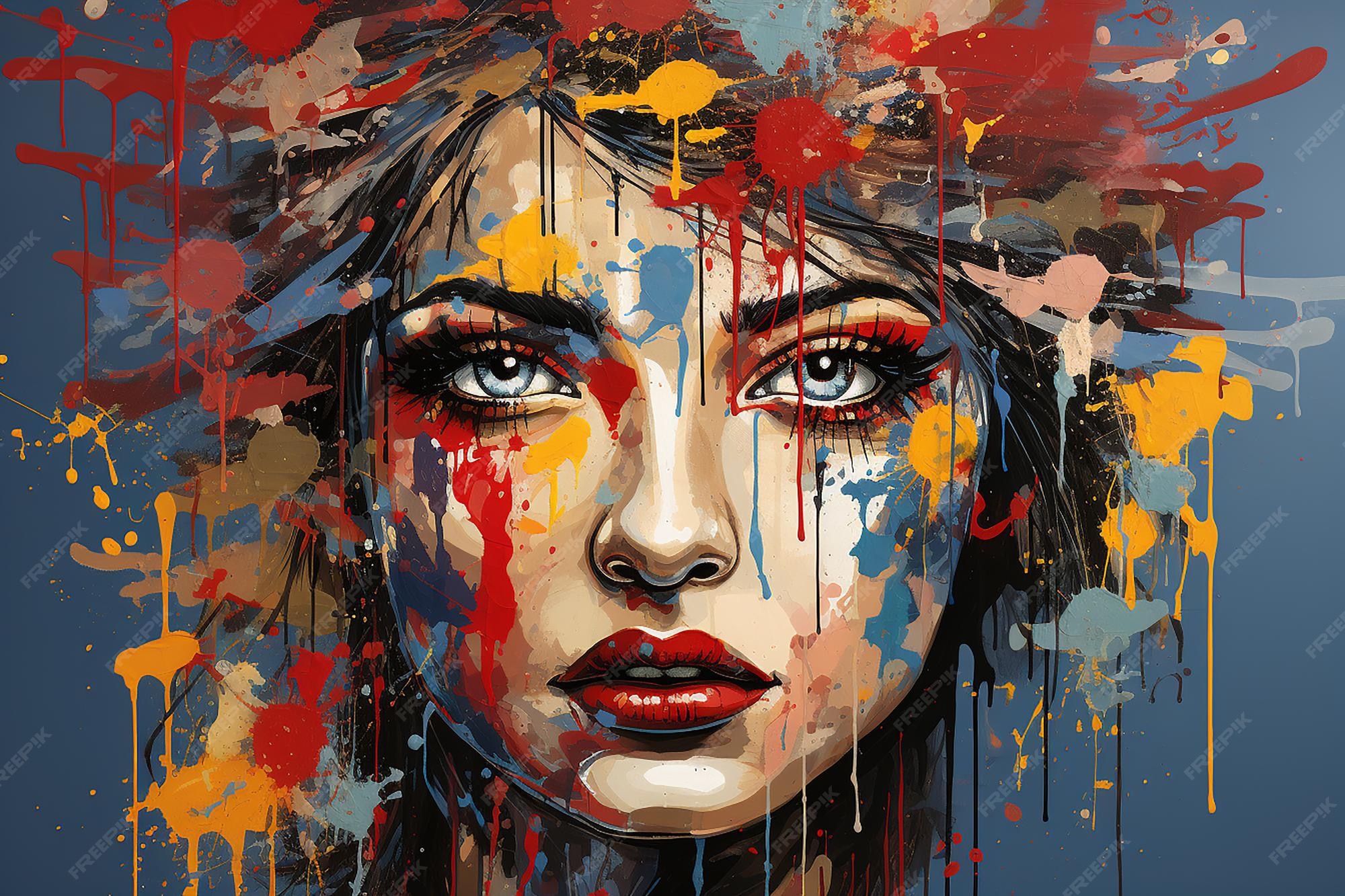 Premium AI Image | colorful vector art of graffiti style stencil art AI ... Premium AI Image | colorful vector art of graffiti style stencil art AI ...