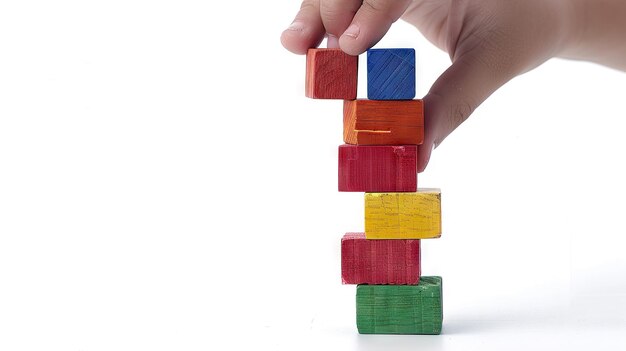 Colorful Wooden Blocks Stacked | Premium AI-generated image Colorful Wooden Blocks Stacked | Premium AI-generated image