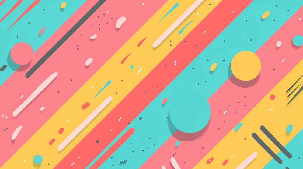 Colourful Simple Pattern Background Premium Ai Generated Image