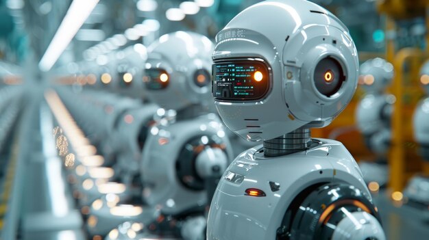 Premium Photo | Commanding automation engineer with robotics smart ...