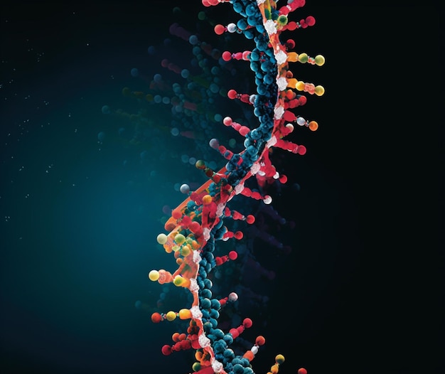 Premium AI Image | The complexity of DNA replication Premium AI Image | The complexity of DNA replication