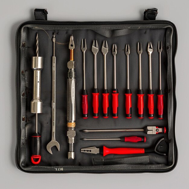 A comprehensive set of screwdrivers in various sizes and types ... A comprehensive set of screwdrivers in various sizes and types ...