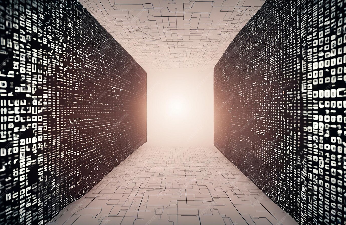 Premium AI Image | Computer code Digital technology background Cube with binary code Abstract ...