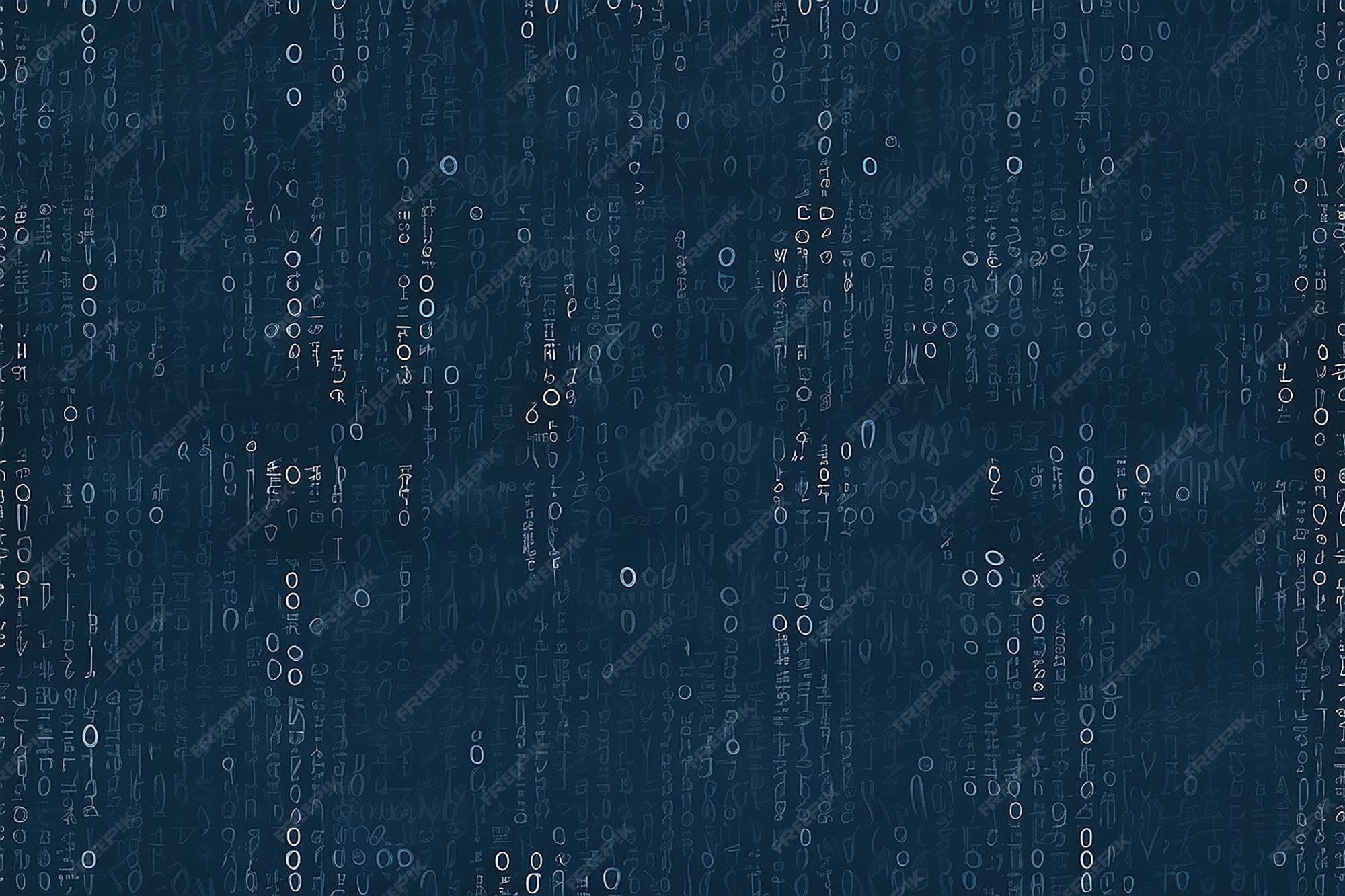 Premium Photo Computer Data Pattern Binary Code Seamless Vector Background Zero One Encryption
