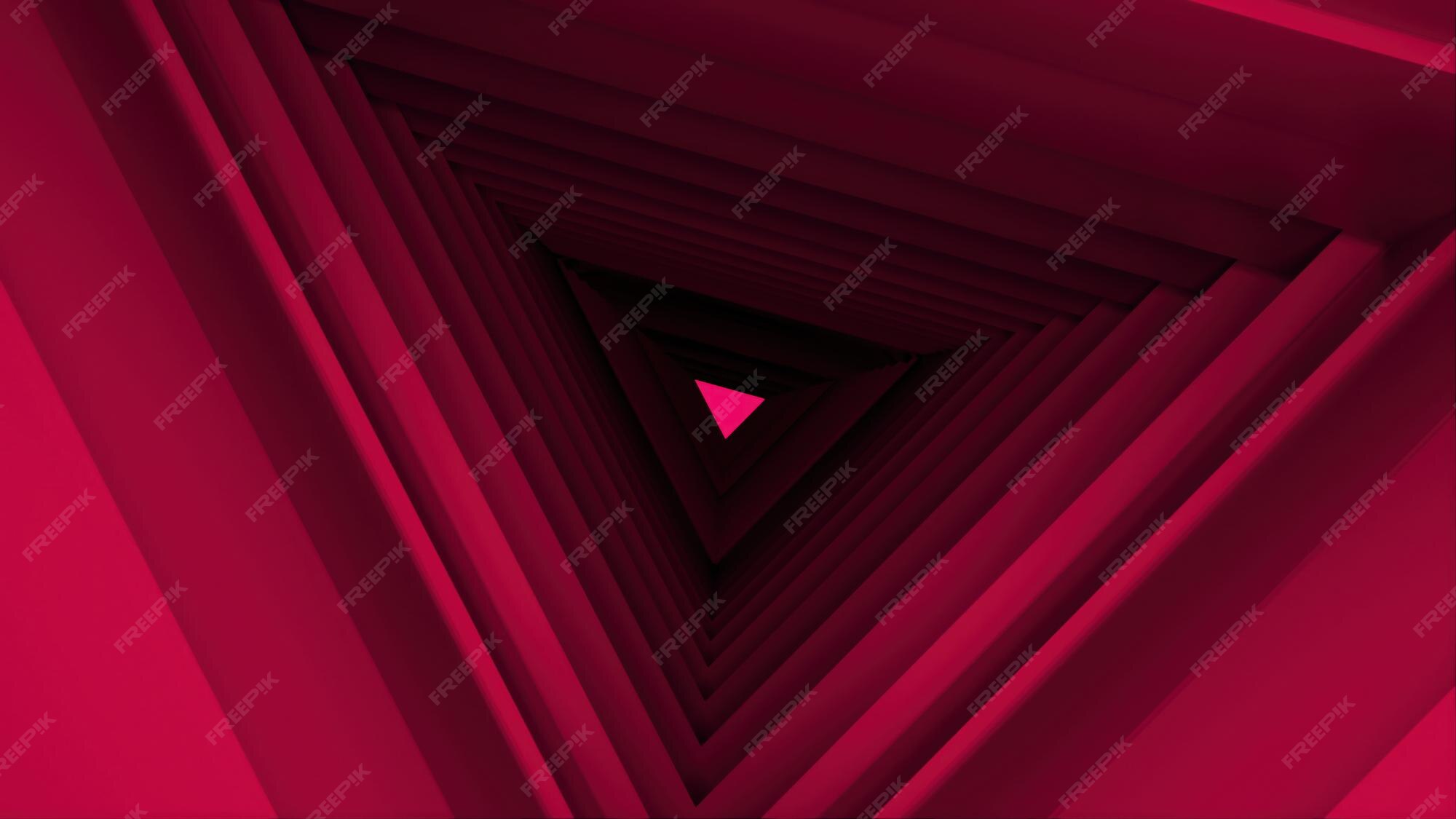 Premium Photo | Computer generated triangle tunnel space of the future ...