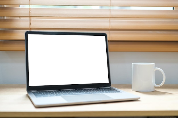 Premium Photo | Computer laptop coffee on table Premium Photo | Computer laptop coffee on table