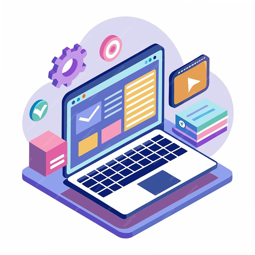 Computer laptop and program code development coding screen IT technologies website programming ...