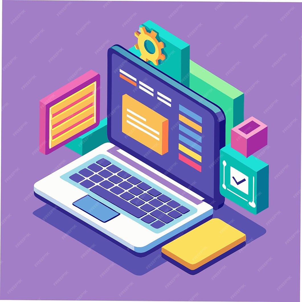 Computer laptop and program code development coding screen IT technologies website programming ...