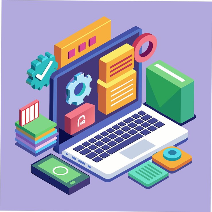 Computer laptop and program code development coding screen IT ...