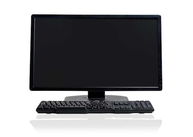 Premium Photo | Computer monitor and keyboard Premium Photo | Computer monitor and keyboard