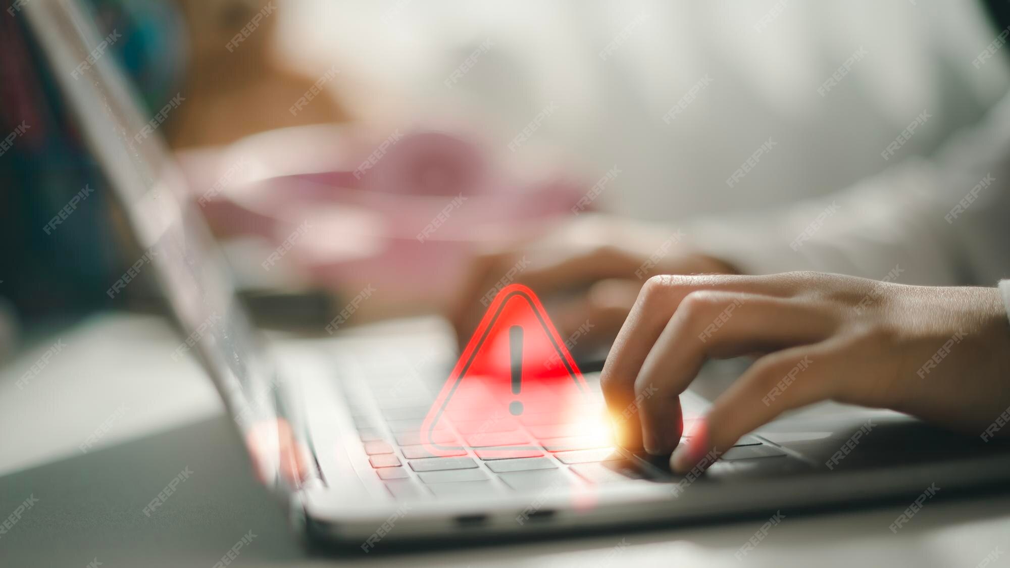 Premium Photo | Computer notification error maintenance concept ...