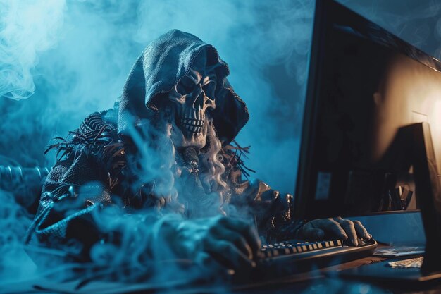 Premium Photo | Computer pirate hacker create software designed to ... Premium Photo | Computer pirate hacker create software designed to ...