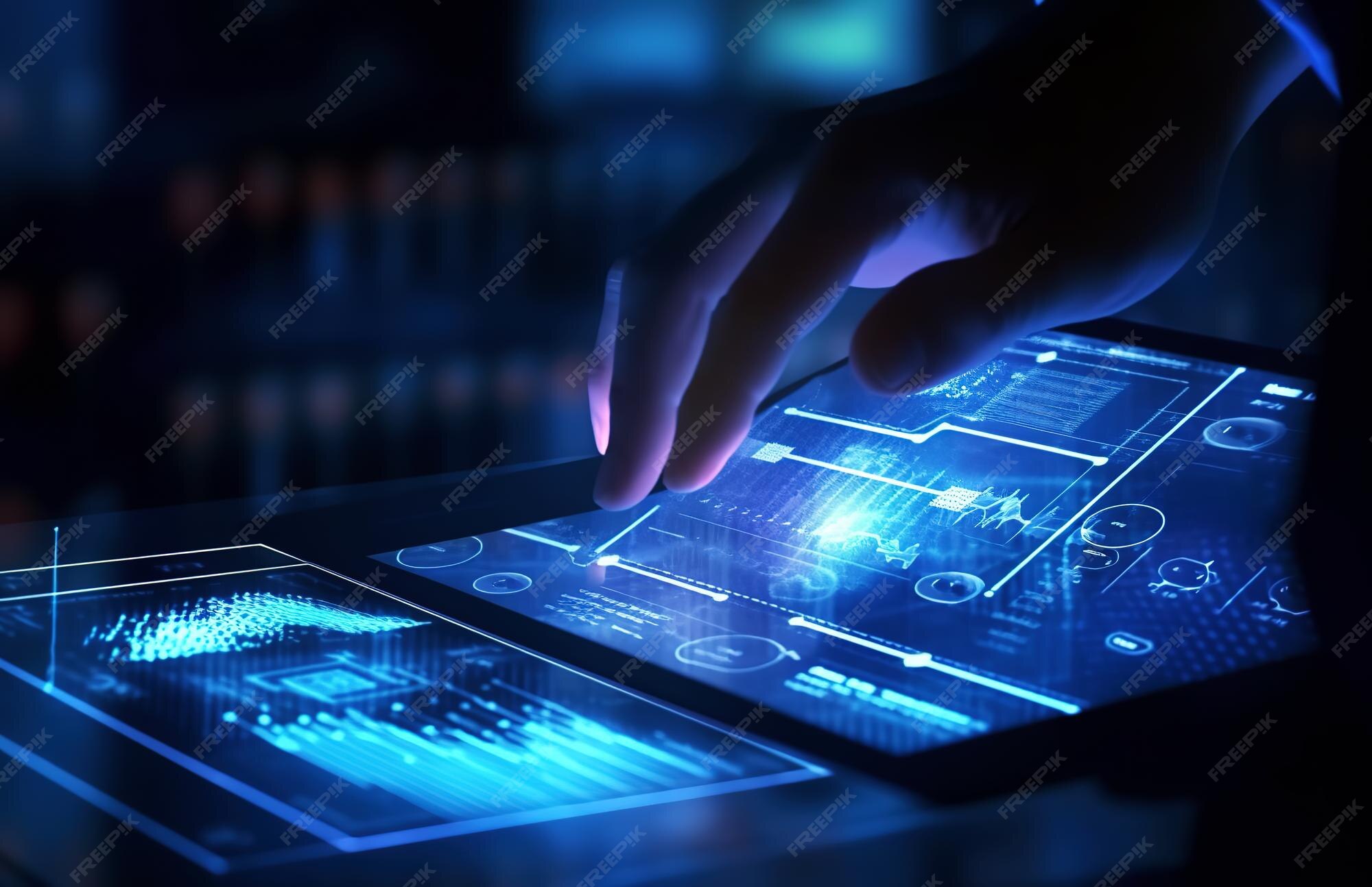 Premium AI Image | Computer programmer coding on modern computer with AI Artificial Intelligence