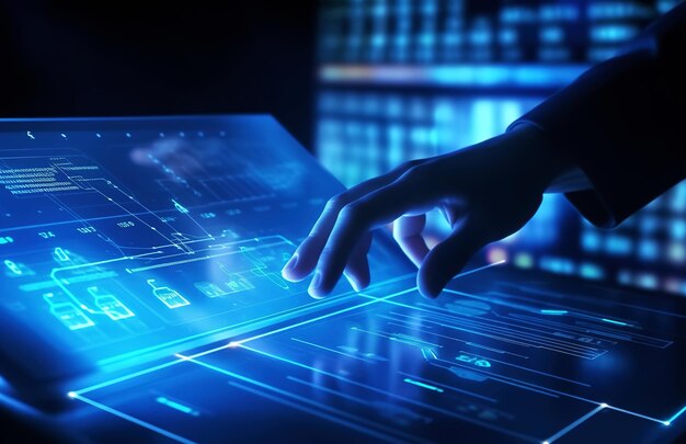 Premium Ai Image Computer Programmer Coding On Modern Computer With Ai Artificial Intelligence