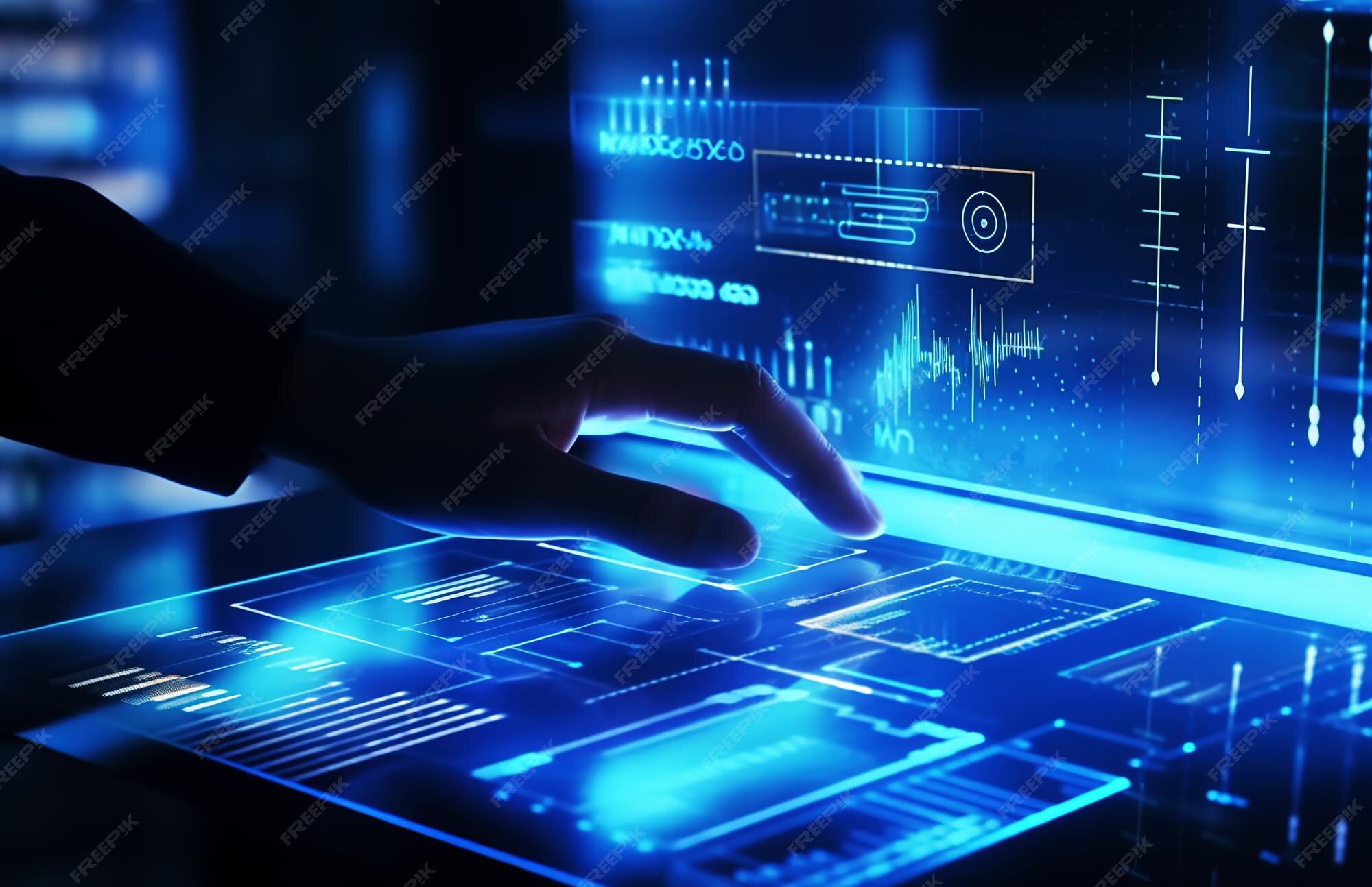 Premium Ai Image Computer Programmer Coding On Modern Computer With Ai Artificial Intelligence