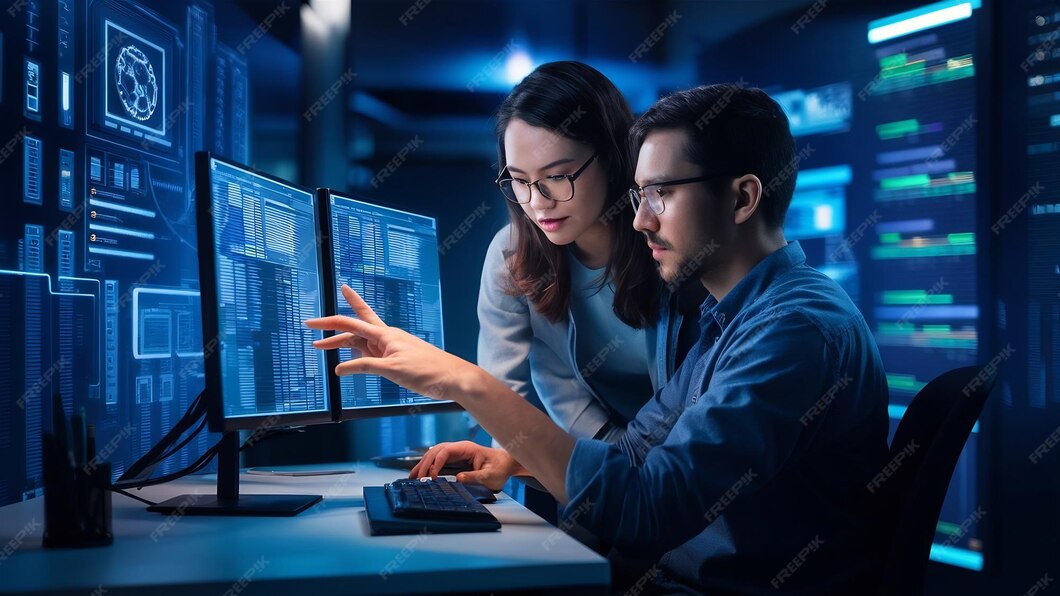 Premium Photo | Computer programmer software developer or engineer ...