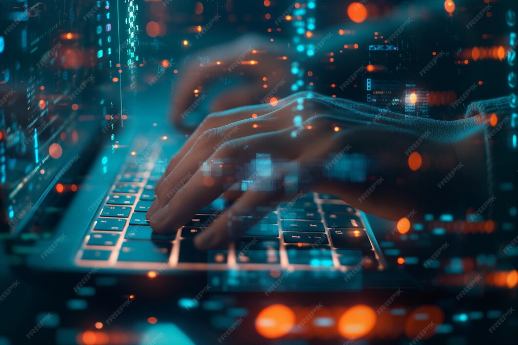 Premium Photo | Computer programmer software engineer coding on modern ...