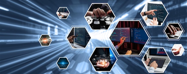 Premium Photo | Computer programming coding and ai artificial intelligence nlp data development