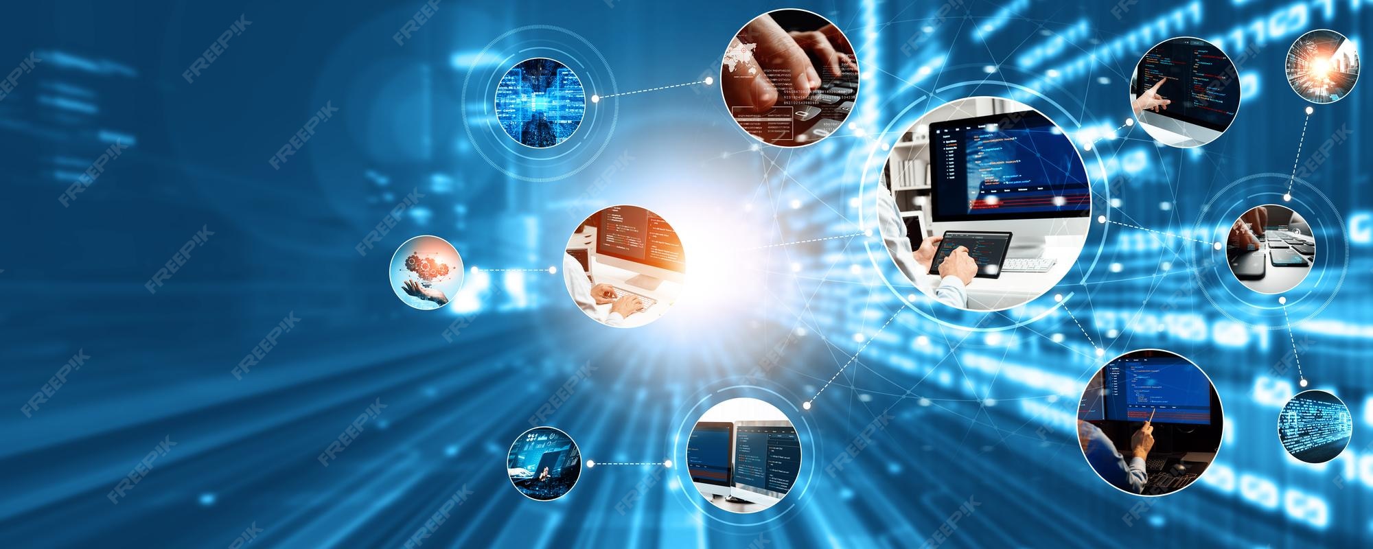 Premium Photo | Computer programming coding and AI artificial ...