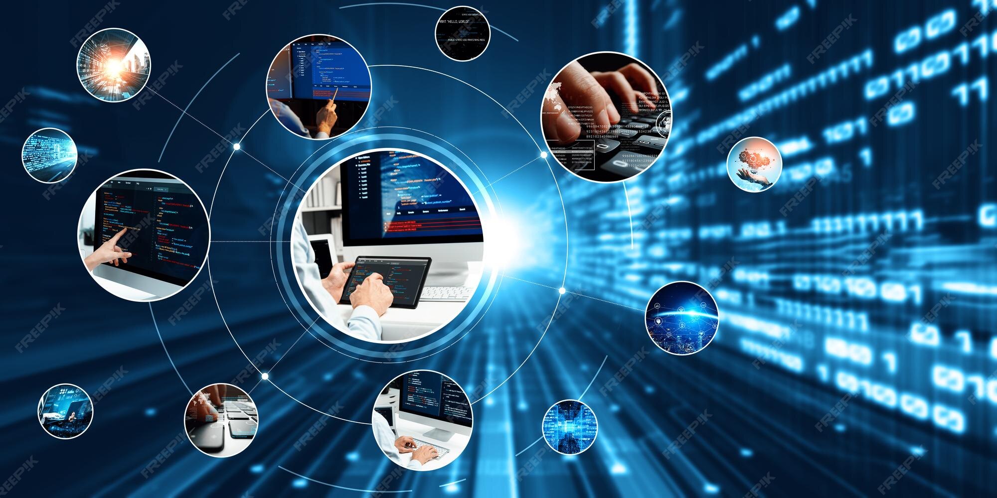 Premium Photo | Computer programming coding and AI artificial ...