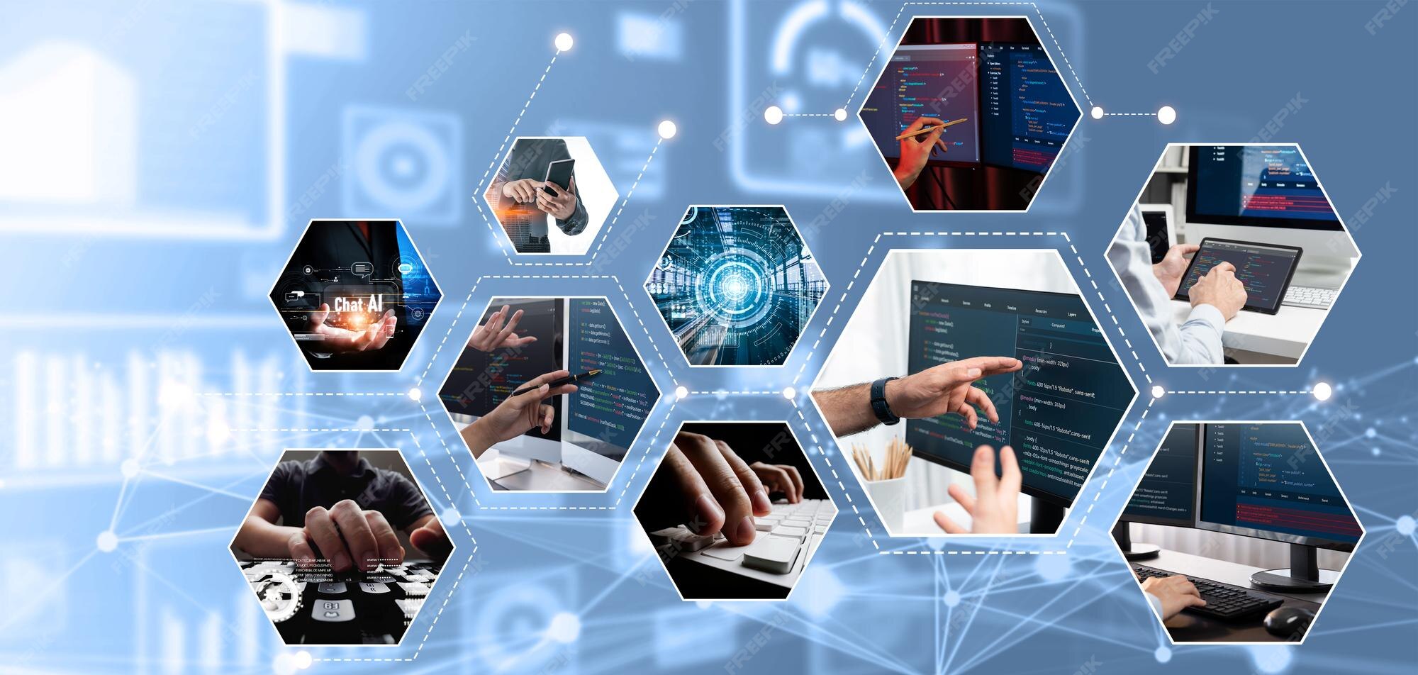 Premium Photo | Computer programming coding and ai artificial ...